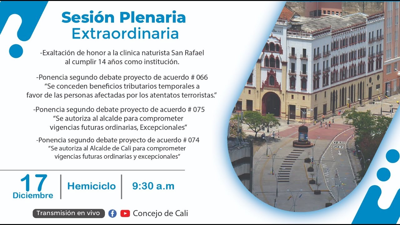 Plenaria Extraordinaria, Miércoles 17 De Diciembre 2025 - YouTube