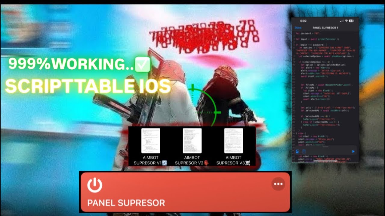 SCRIPTABLE IOS FF |FREE FIRE HACK NEW PANEL 🎯free fire panel OB48FF🇧🇷DNS FILE⚙️panel For iohone📲 ...