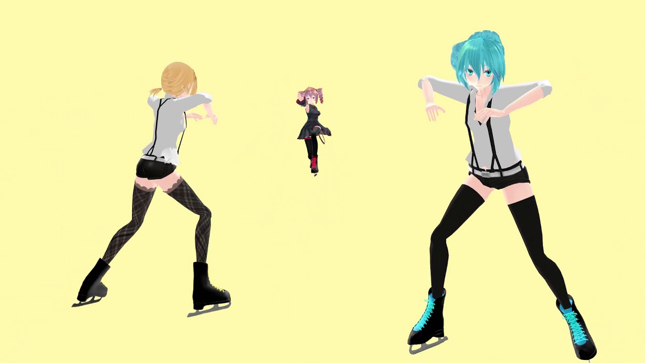 MMD Yuri On Ice Opening Girl Version - YouTube