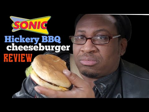 Sonic Hickory BBQ cheeseburger review - YouTube