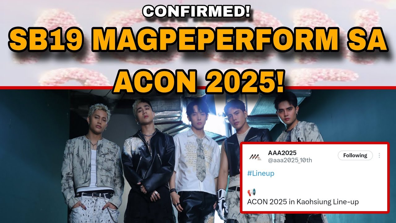 BREAKING: SB19 WILL PERFORM IN ACON 2025! | Esbi Updates - YouTube