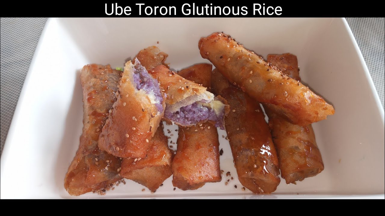 Ube Toron - Glutinous Rice Recipe 2020 - YouTube