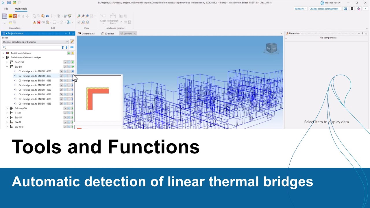 InstalSystem 5 - Automatic detection of linear thermal bridges - YouTube