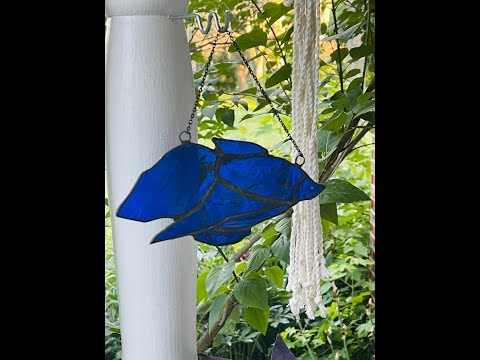 Stained Glass Blue Betta Fish | Learning Stained Glass | DIY Stained ...