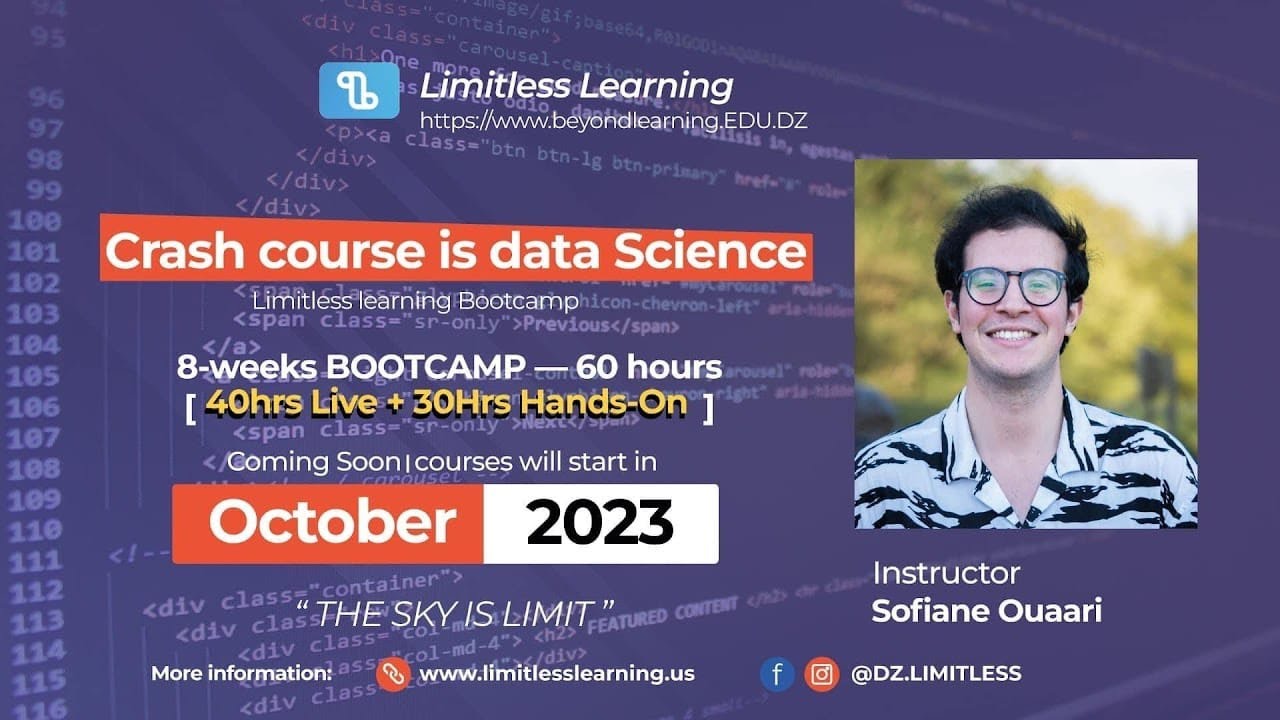 Crash Course in Data Science Bootcamp | دورة علم البيانات - YouTube