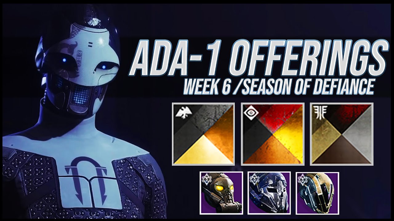Destiny 2: Ada-1 Shaders and Armor Review! | Week 6 | Lightfall - YouTube