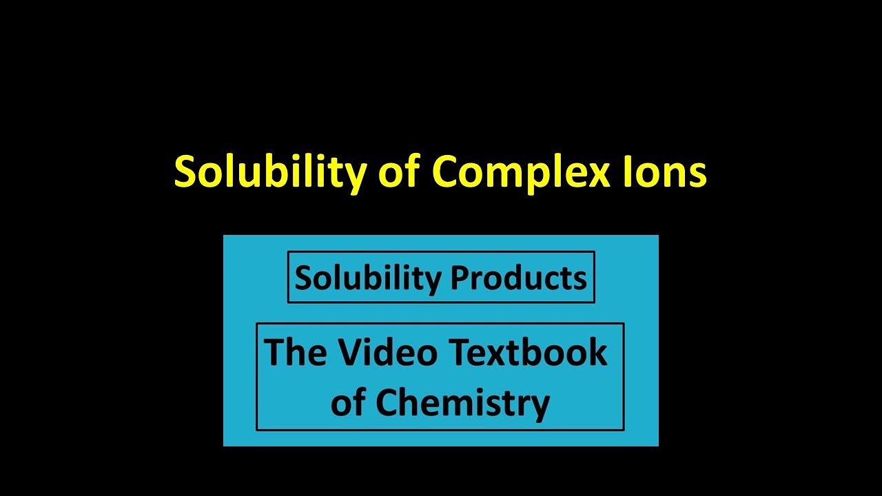Solubility of Complex Ions: - YouTube