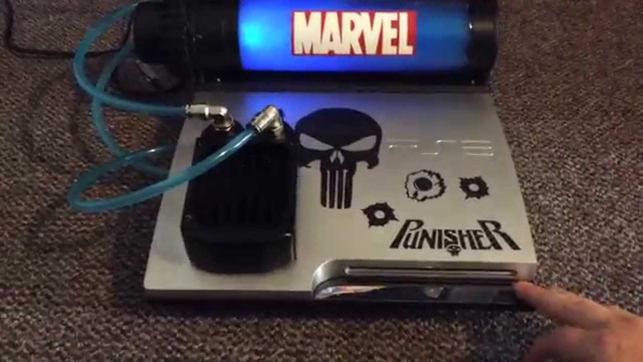 Water Cooled PS3 (Marvel Punisher) - YouTube