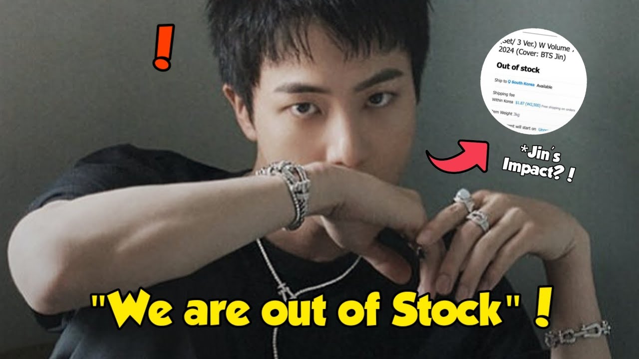 Just released, less than 1 hour later, the Jin edition of W Korea ...