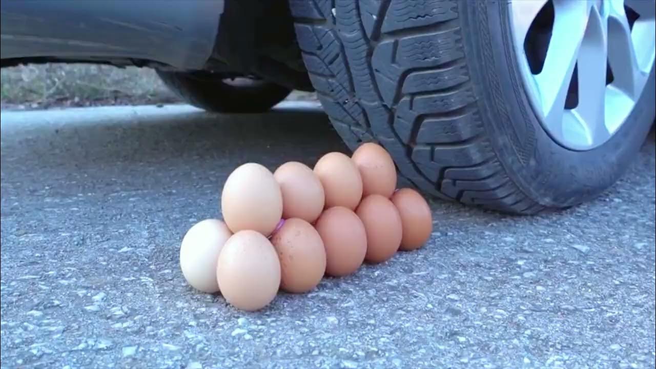 Experiment car vs crashing eggs / EXPERIMENT CAR - YouTube