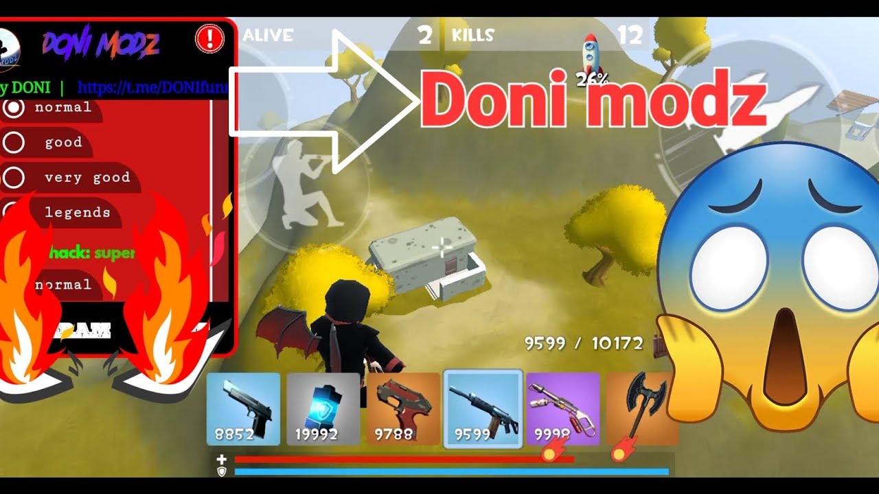 Rocket roayle hack gamplay with doni modz. #gameplay #rocketroyale ...