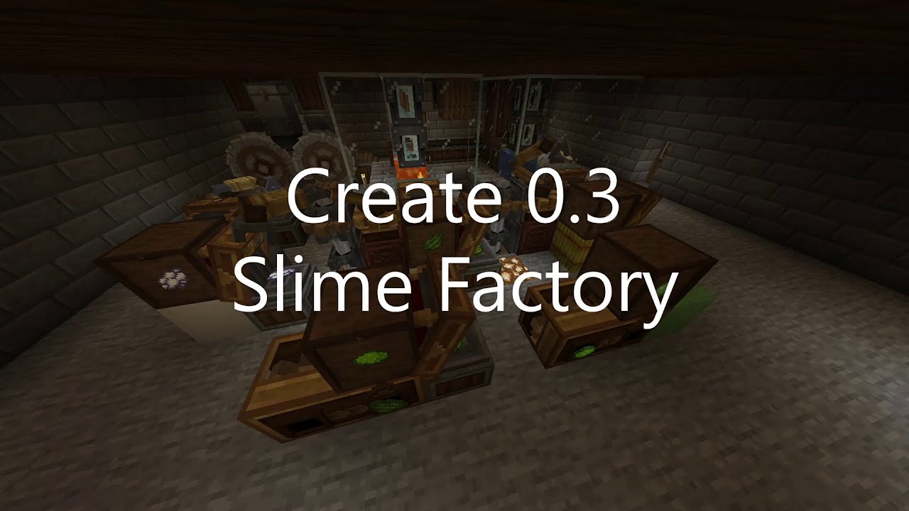 Minecraft - Create 0.3 Mod - Slime Factory - YouTube