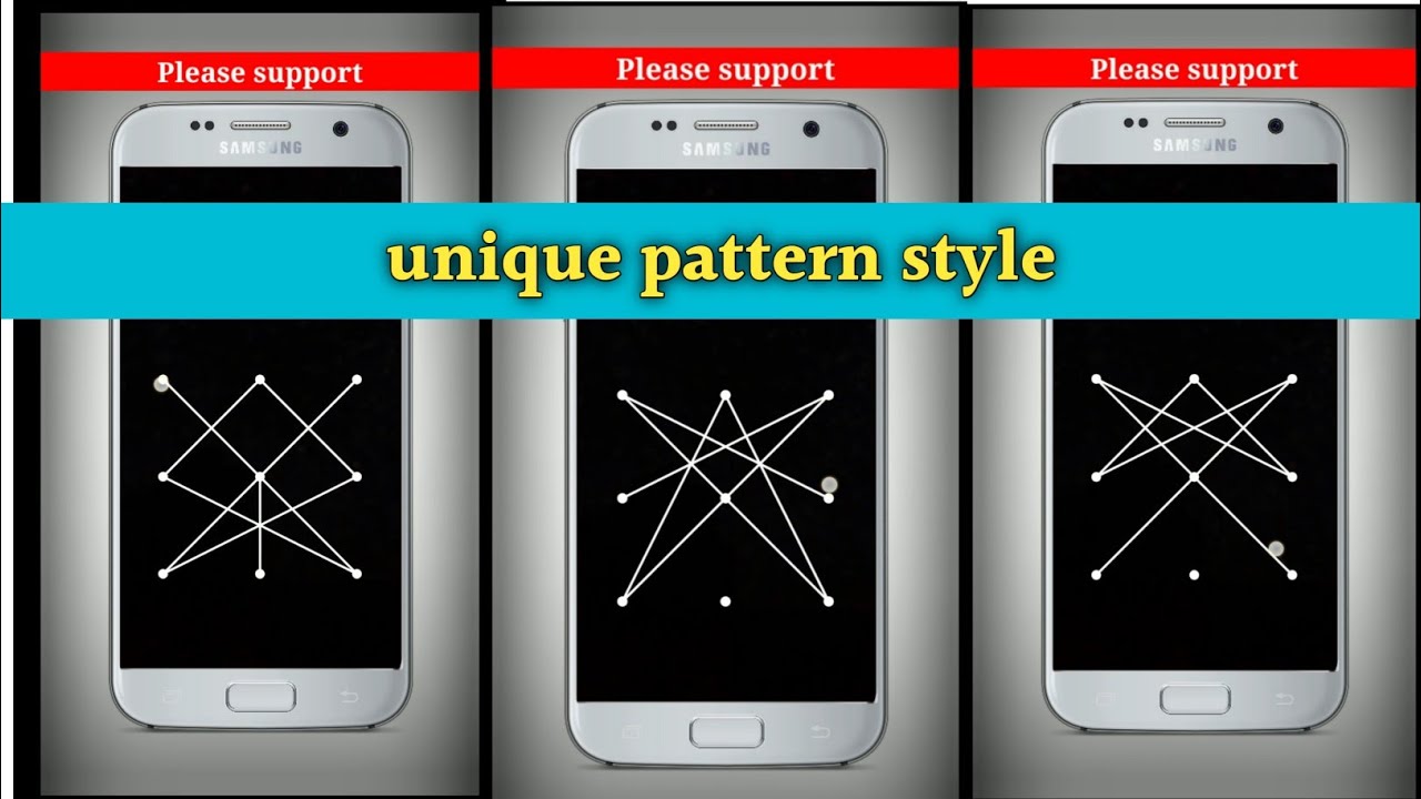 Top 3 Star pattern lock | new unique screen lock | password tode - YouTube