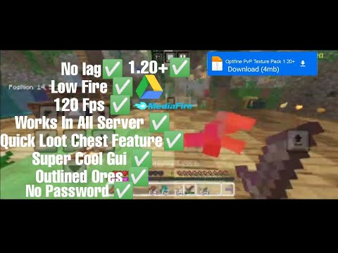 Minecraft Best Pvp Pack | 1.20+ | MediaFire Link | 120 Fps 🔥 | Low Fire ...