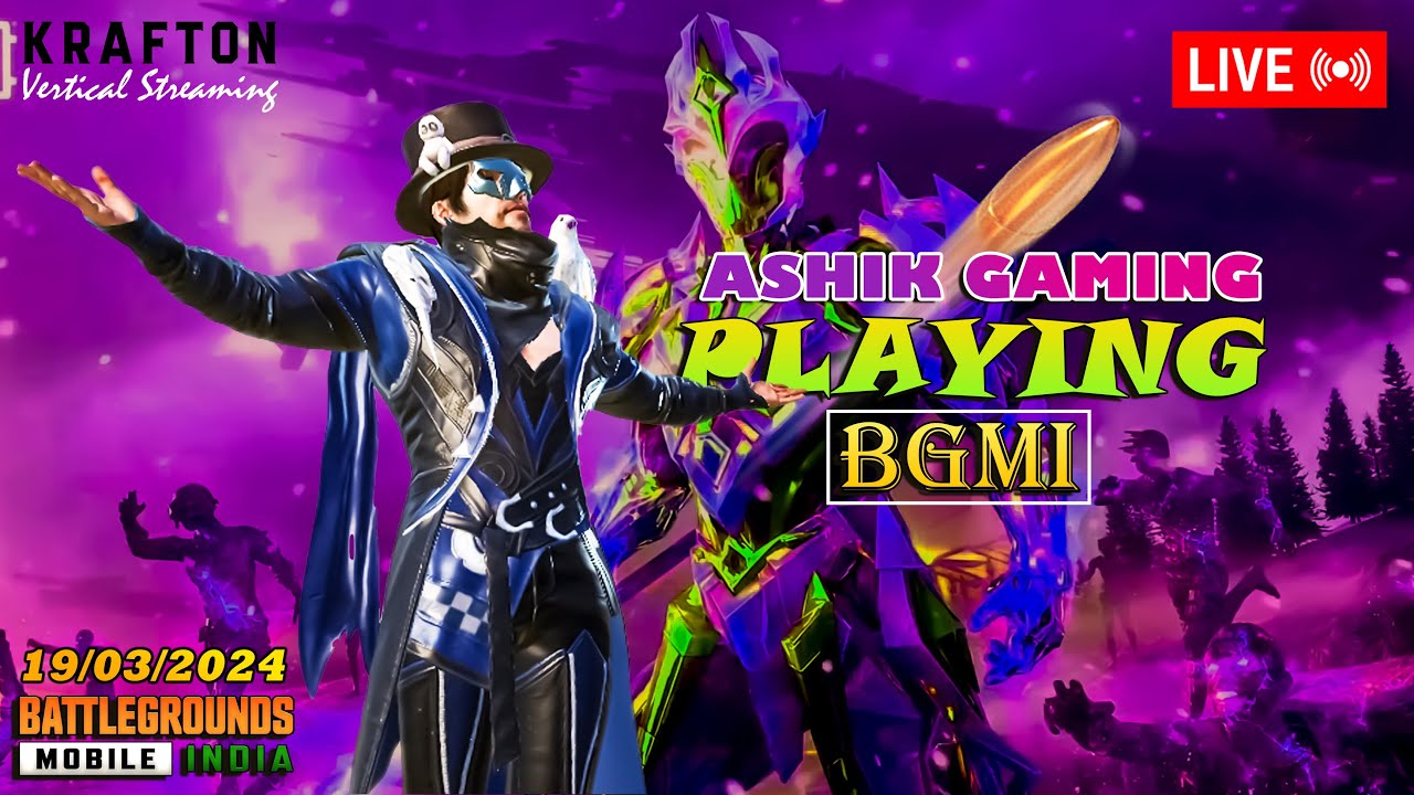 🔴 Step into the BGMI Vertical Stream Realm! 🔅 | Ashik Gaming Live 🎮 # ...