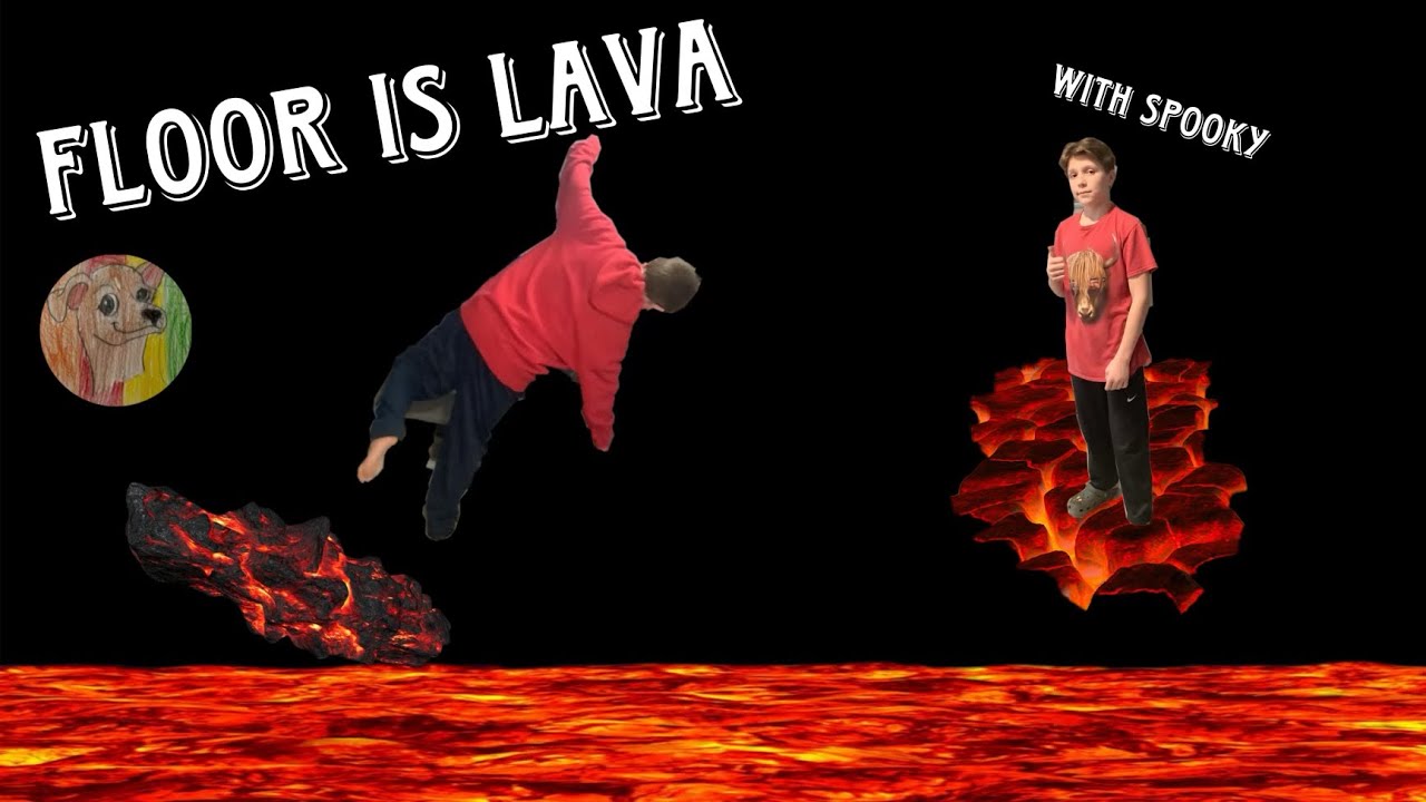 Playing the floor is lava with spooky from the GangOfRoos - YouTube