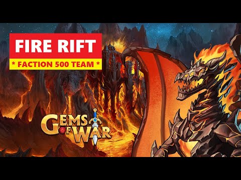 Gems of War FIRE RIFT Faction 500 Delve Guide and Best Team! Simple ...