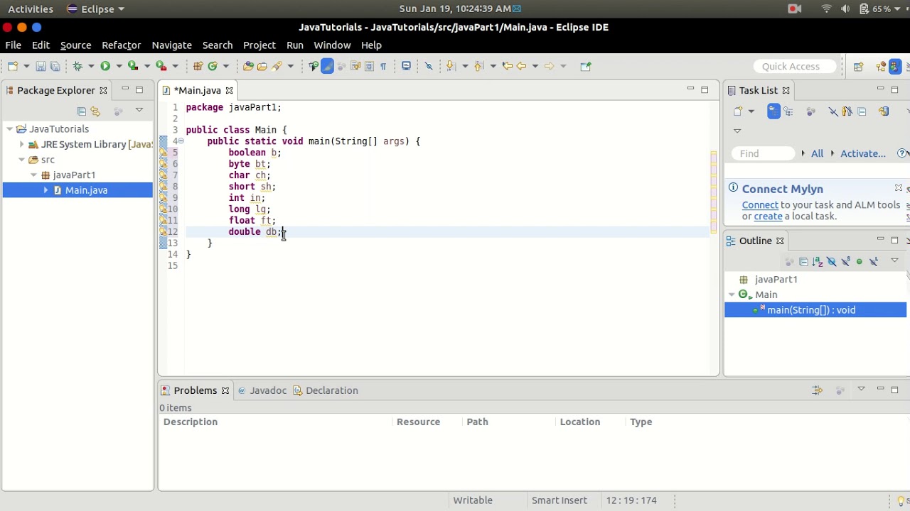 Java Tutorial 1 Primitive Data Type - YouTube
