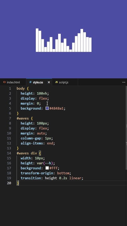 Sound Wave in CSS & JavaScript - YouTube