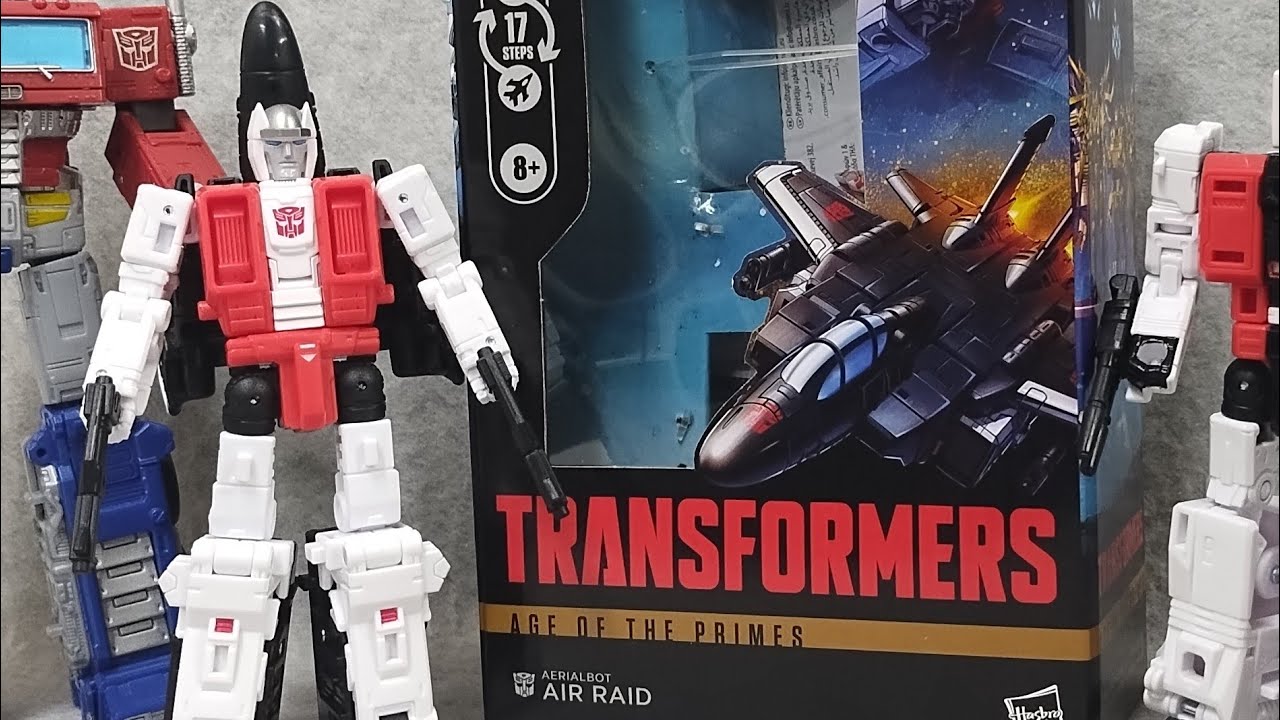 Aerialbot Air Raid Transformers Age of the Primes deluxe class unboxing ...