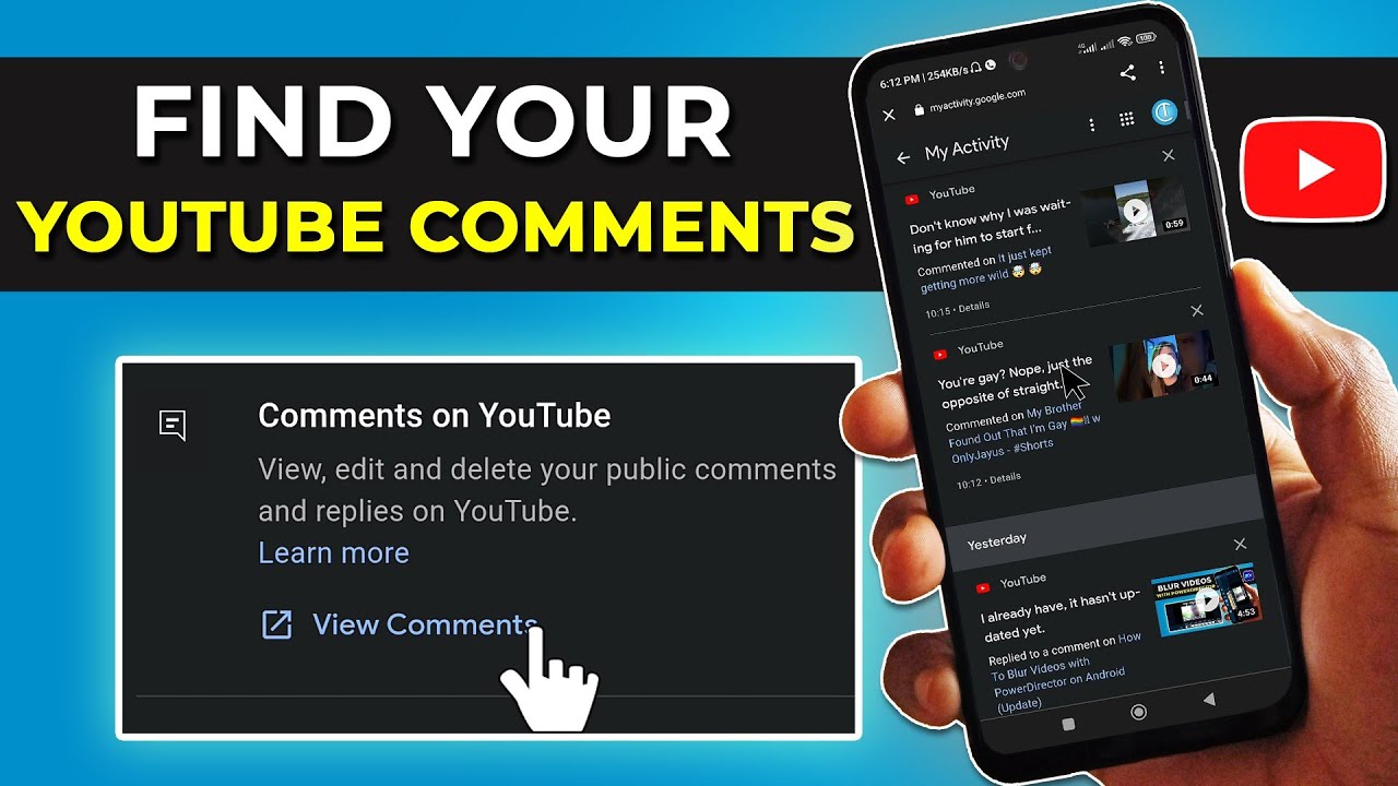How To See All Your YouTube Comments - YouTube