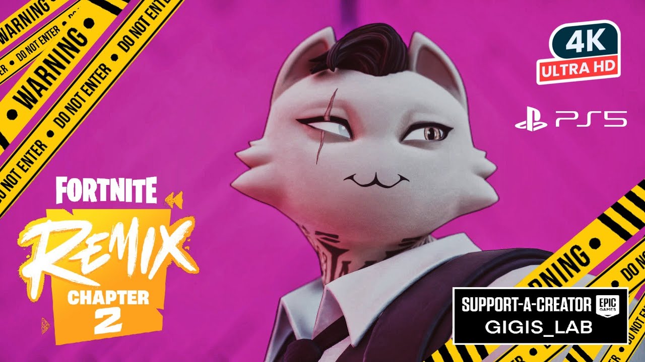 FORTNITE Chapter 2 REMIX MEOWDAS Skin Showcase Before You Buy Gameplay ...
