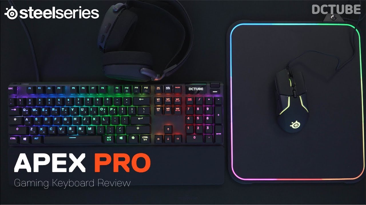 스틸시리즈(SteelSeries) Apex Pro 기계식 키보드 리뷰 "OLED 디스플레이 + 감도 조절 역대급 스펙" [4K ...