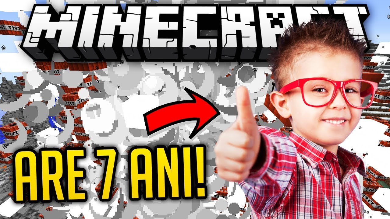 Ma joc pe HARTA de MINECRAFT a unui COPIL de 7 ANI! - YouTube