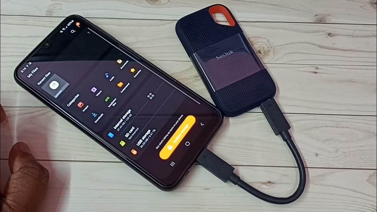Connect SanDisk SSD to Samsung Galaxy Phone | Transfer Files, Videos ...