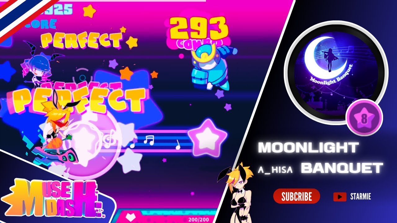 [ Muse Dash ] Moonlight Banquet 8★ | Happy Otaku Pack Vol.8 - YouTube