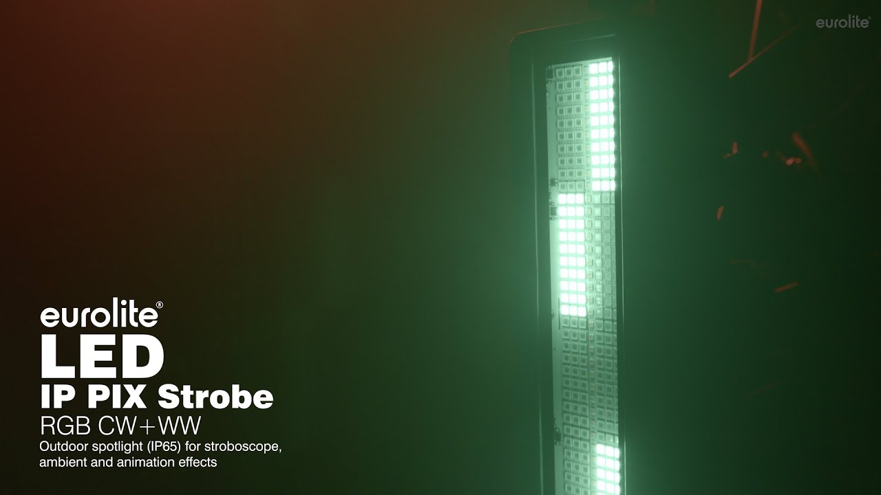EUROLITE LED IP PIX Strobe RGB CW+WW - YouTube