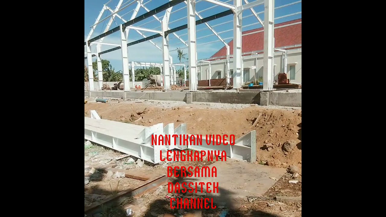 KONSTRUKSI BAJA WF MODEL ATAP SCANDINAVIAN - YouTube