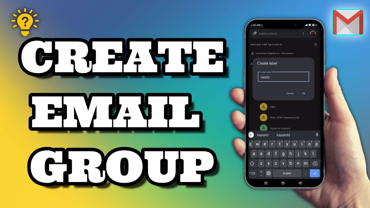How To Create Email Group In Gmail | Social Tech Insider - YouTube
