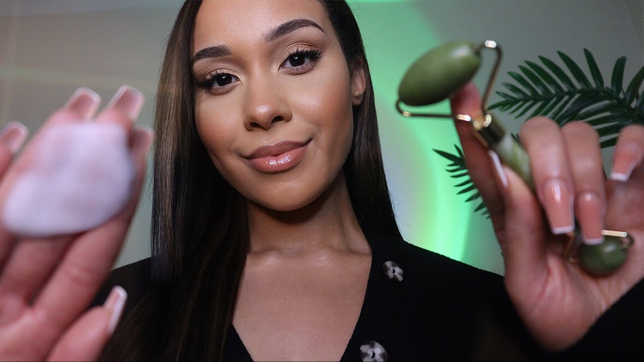 ASMR For Headache Relief 🌿 Calming Facial & Scalp Massage for Sleep ...