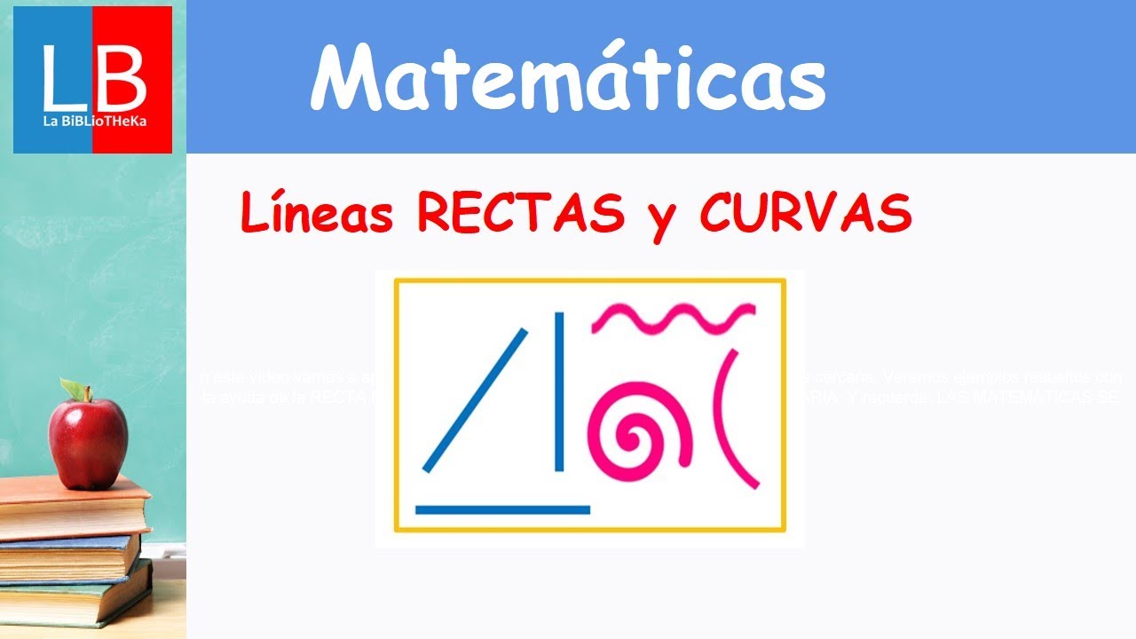 Líneas RECTAS y CURVAS para niños 👩‍🏫 PRIMARIA - YouTube