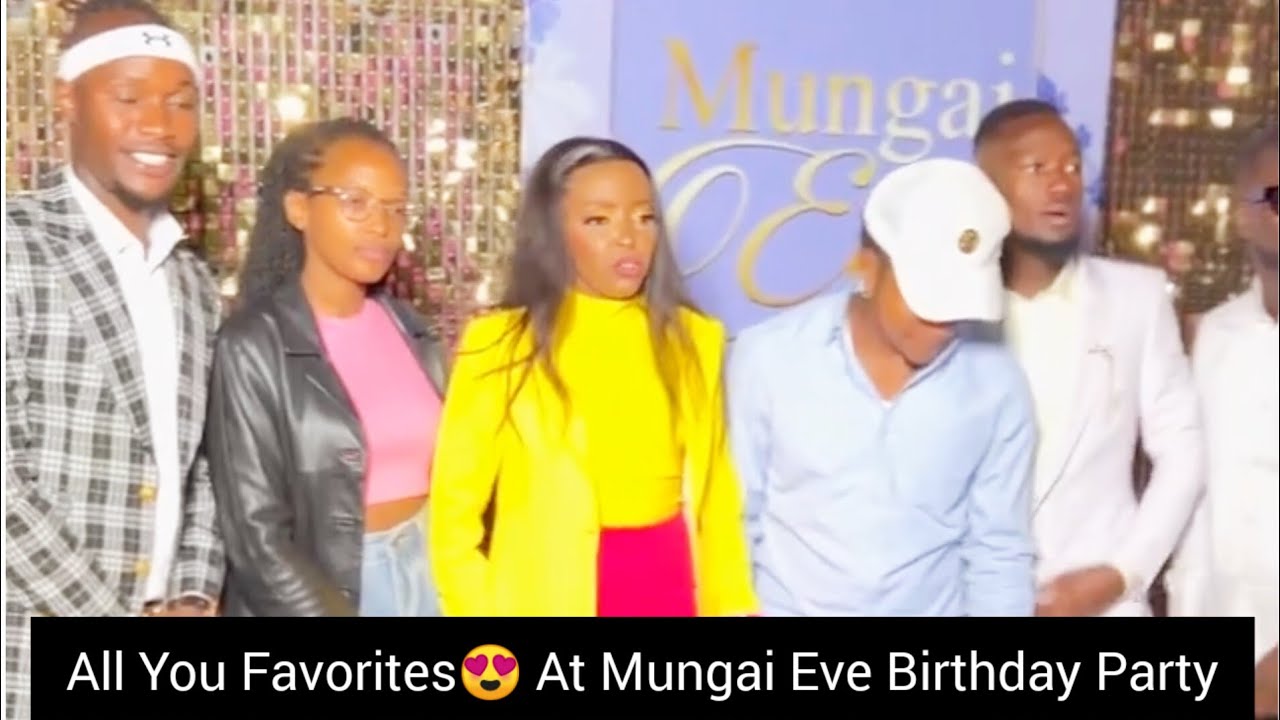 Big Kenyan Celebrities At Mungai Eve Birthday Party - YouTube