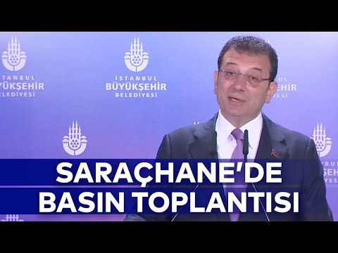 İBB ve TBB Başkanı Ekrem İmamoğlu, belediyelerin SGK borçları ile ilgili açıklama yapıyor.
