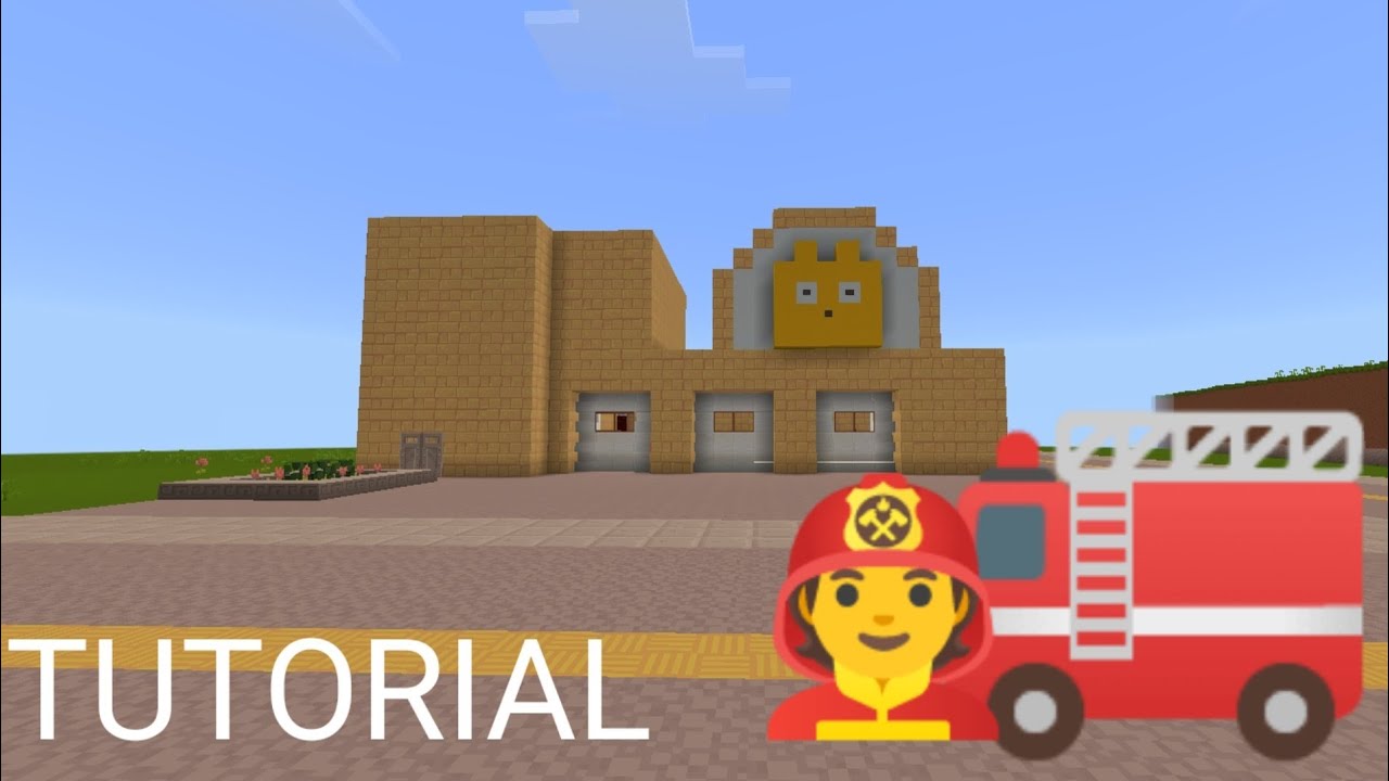 Minecraft Tutorial: How To Make A Wubbzy And Wolves Fire Station - YouTube