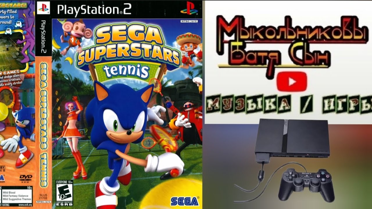 наш обзор PS2 игра Sega superstars tenis - YouTube