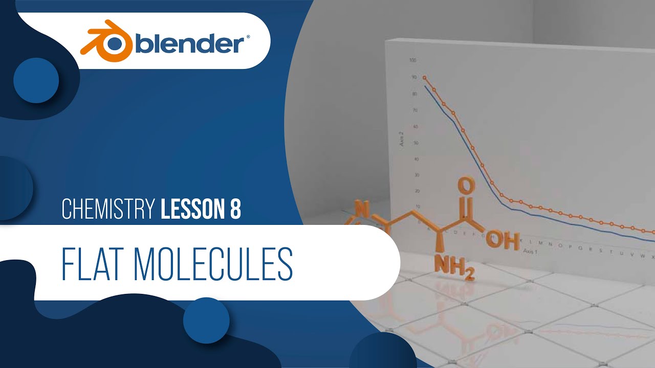 Chemistry L8: Flat (2D) molecules in Blender - YouTube