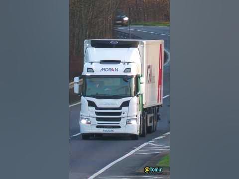 SCANIA G410 - MorAn - A1(M) motorway #truckspotting #tomir - YouTube