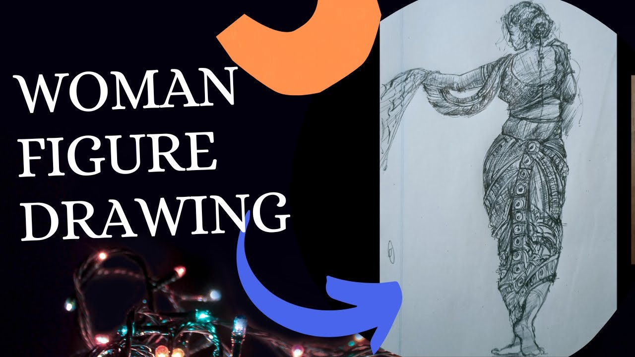 how to draw a normal woman figure drawing/ sketch/ figure drawing by ...