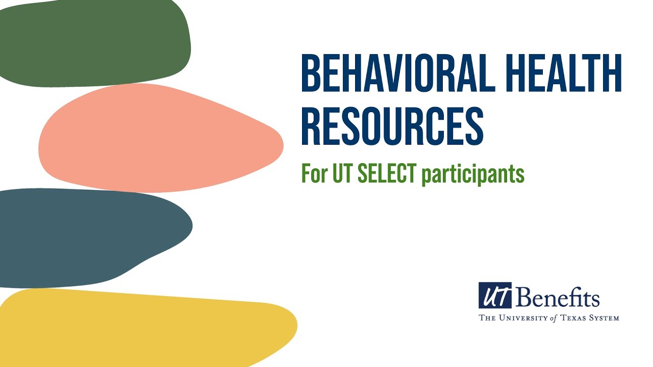UT SELECT Behavioral Health Resources - YouTube