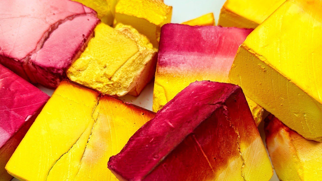 Oddly satisfying video★GYM CHALK★Crispy powder★Colored chalk★ - YouTube