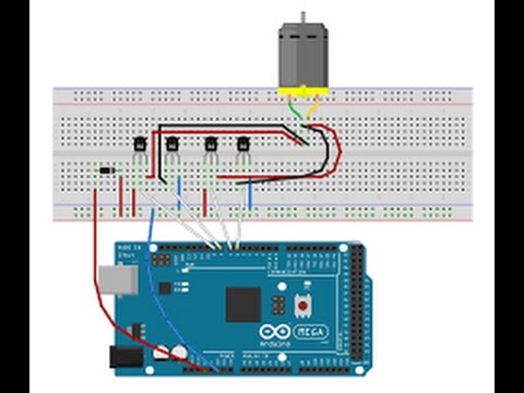 comment fonction un moteur avec4 transistors - YouTube