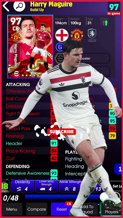 Harry Maguire Max Rating 17 Jan 2025 - YouTube