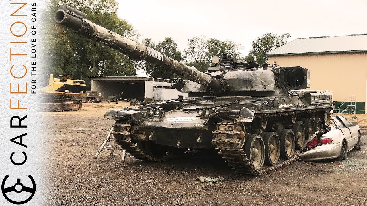 We Destroyed A Car, With A Tank! - Carfection - YouTube