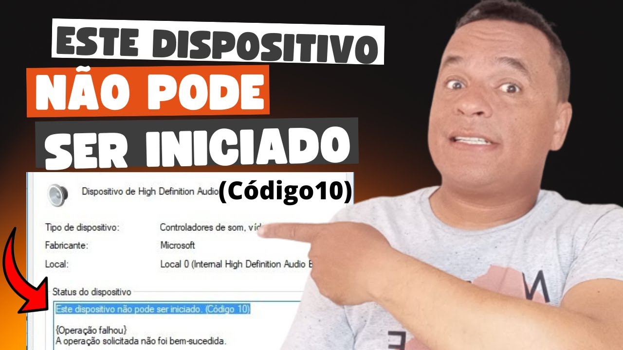 Este Dispositivo Não Pode Ser Iniciado(código 10) APRENDA A RESOLVER ...