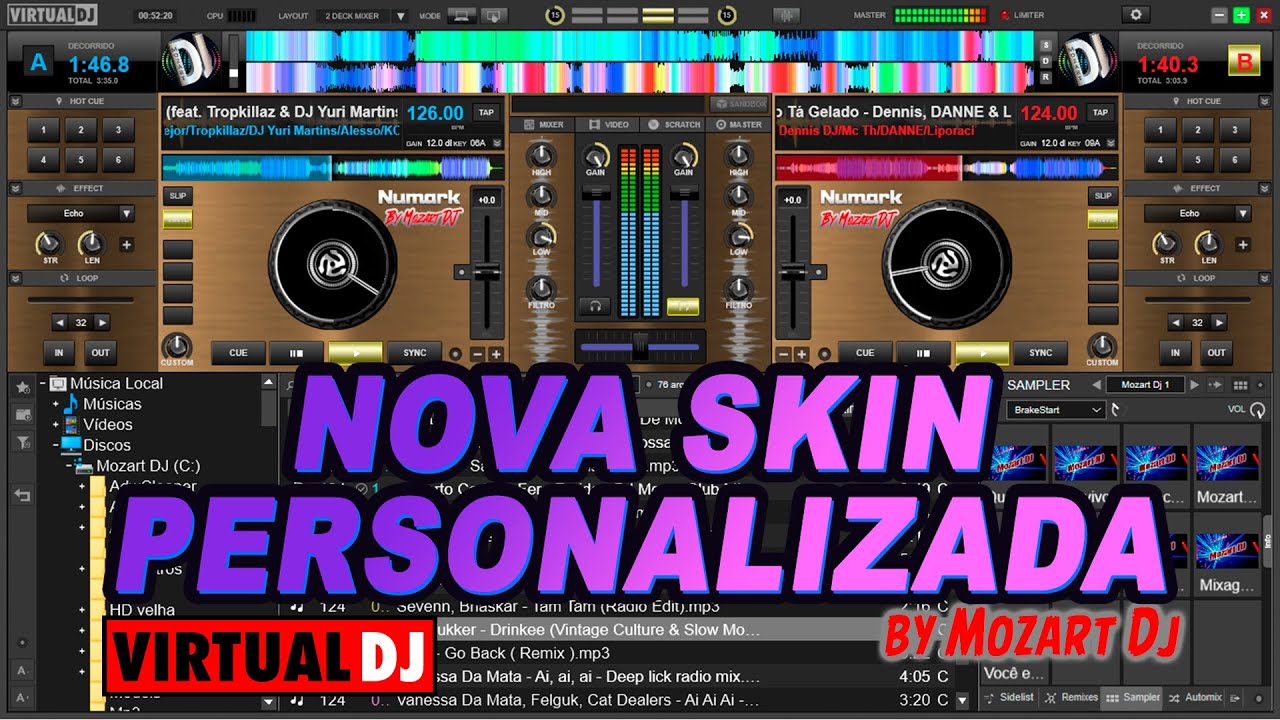 Nova Skin para Virtual Dj Personalizada By Mozart Dj - YouTube