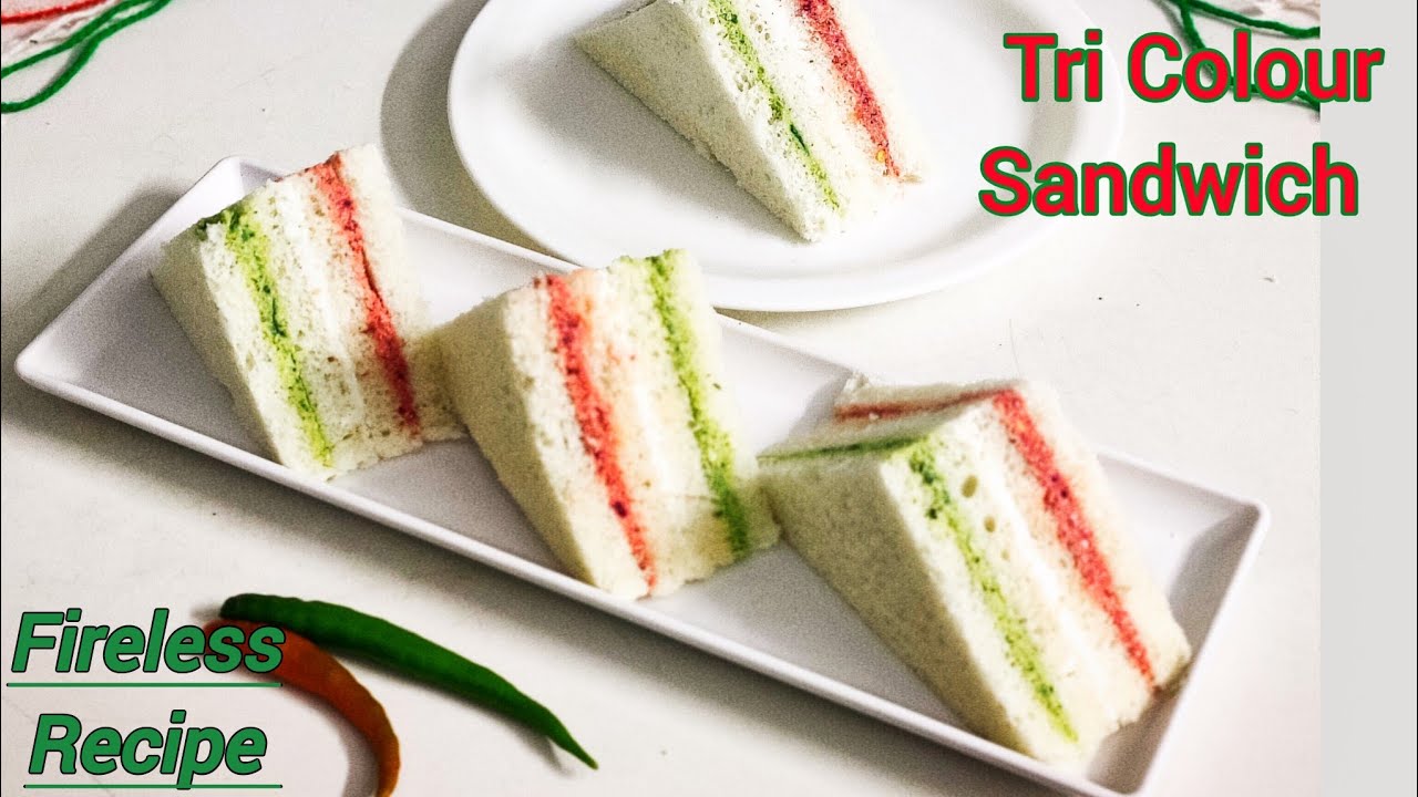 Tri Colour Sandwich | तिरंगा सैंडविच | Easy Layered Sandwich Recipe for ...